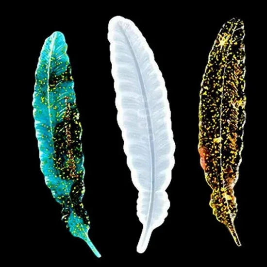 Assorted Silicone Bookmark Feather Mold for Resin Art – Epoxy Art India