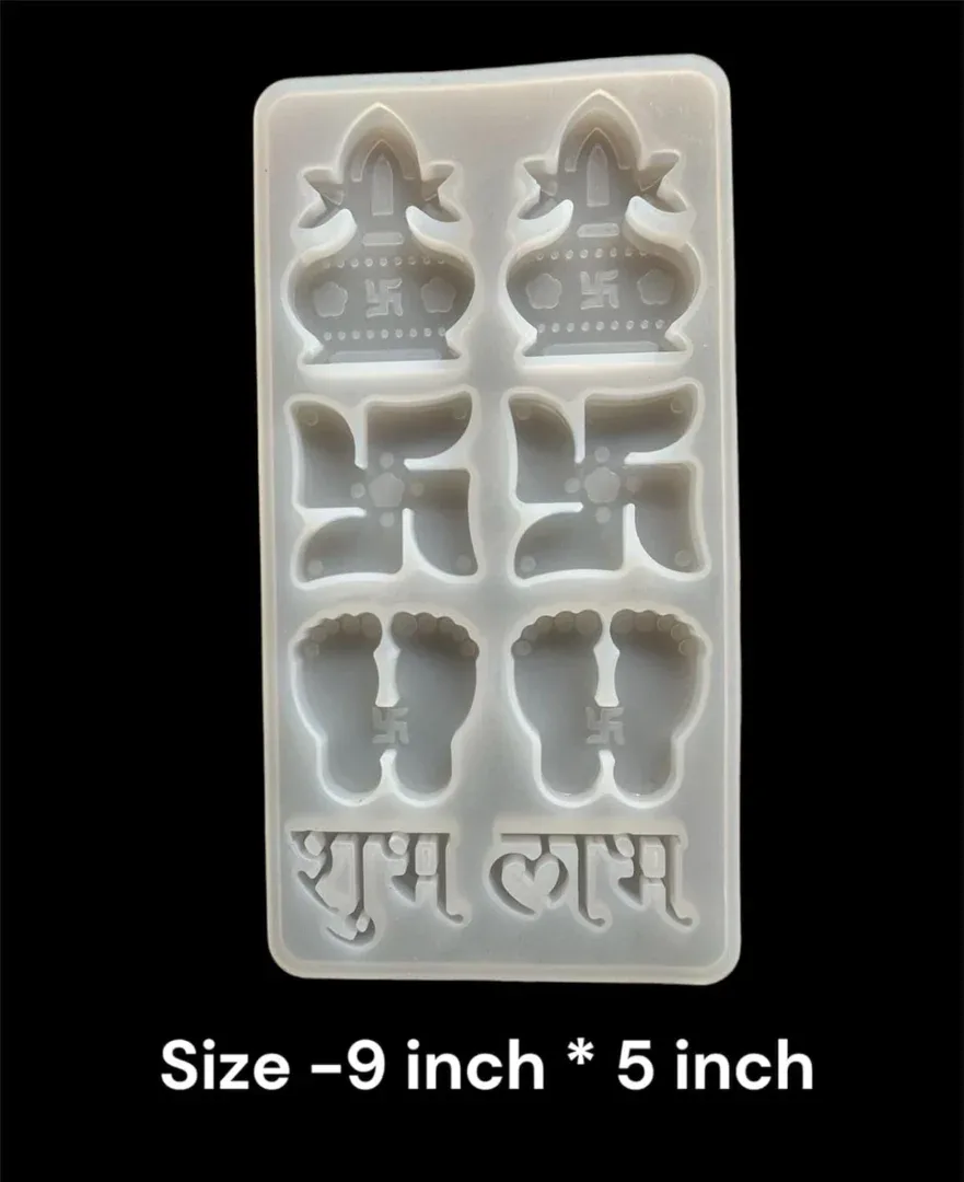 Diwali Shubh Labh Saathiya Kalash Silicon Mold for resin art – Epoxy ...
