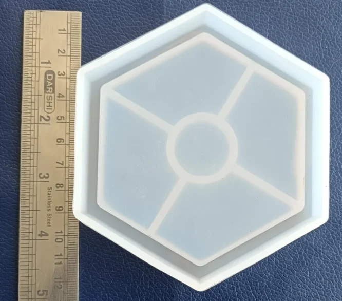 Hexagon Trinket coaster Silicon mold – Epoxy Art India