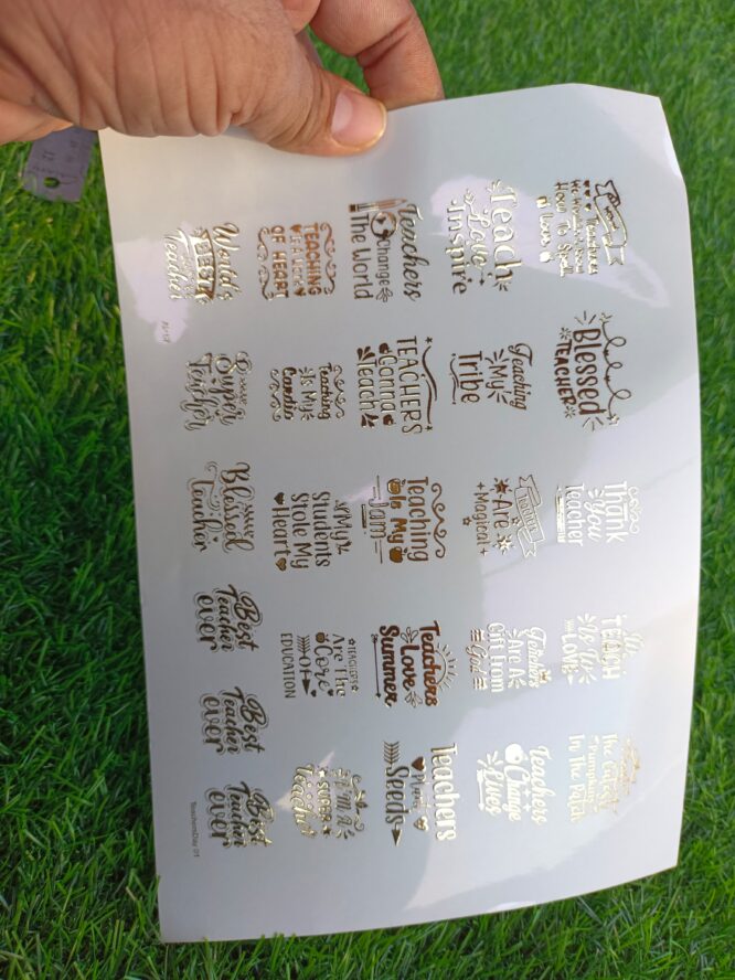 Embossed Gold Stickers sheet 008 – Epoxy Art India