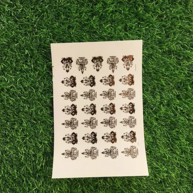 Embossed Gold Stickers sheet 121 – Epoxy Art India