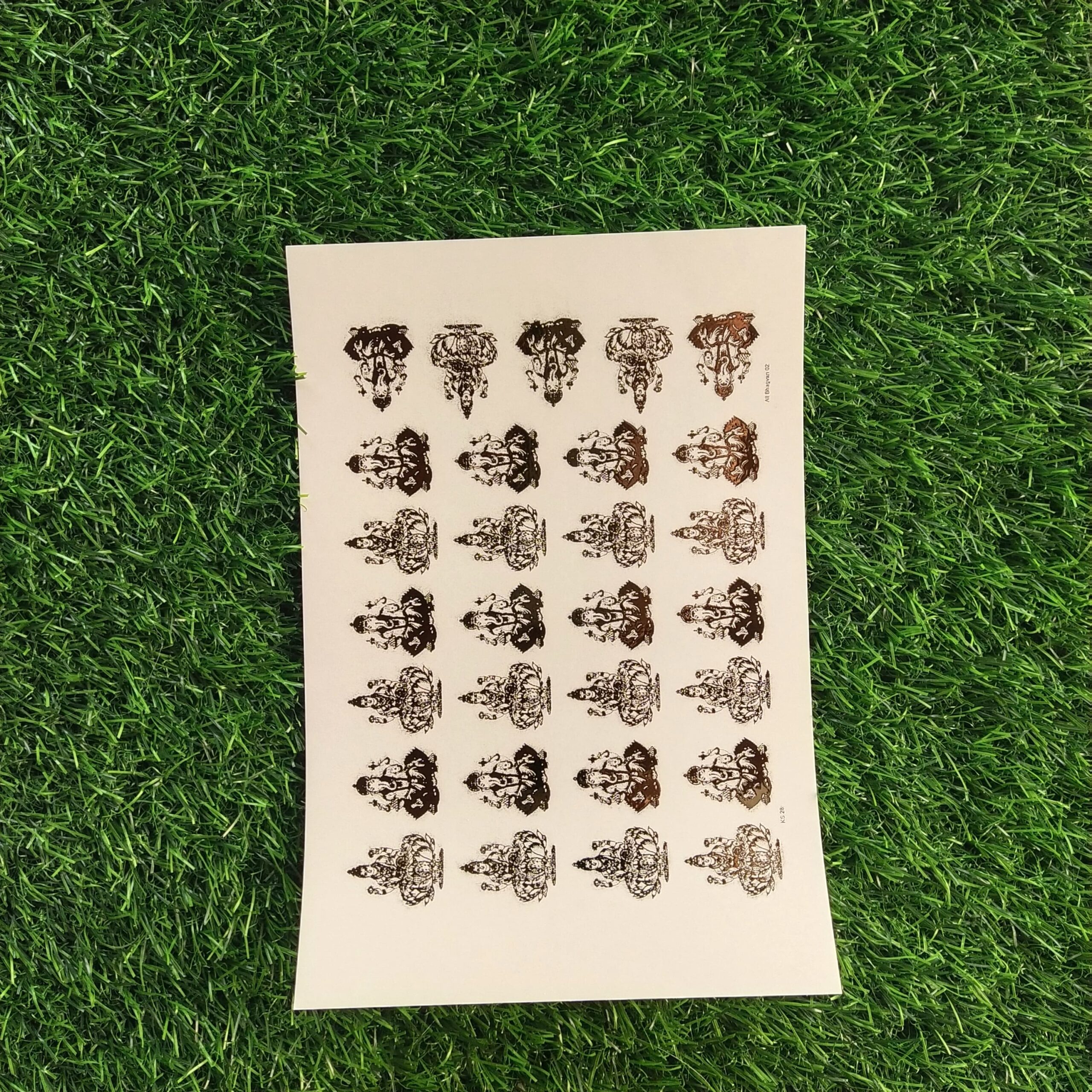 Embossed Gold Stickers sheet 121 – Epoxy Art India