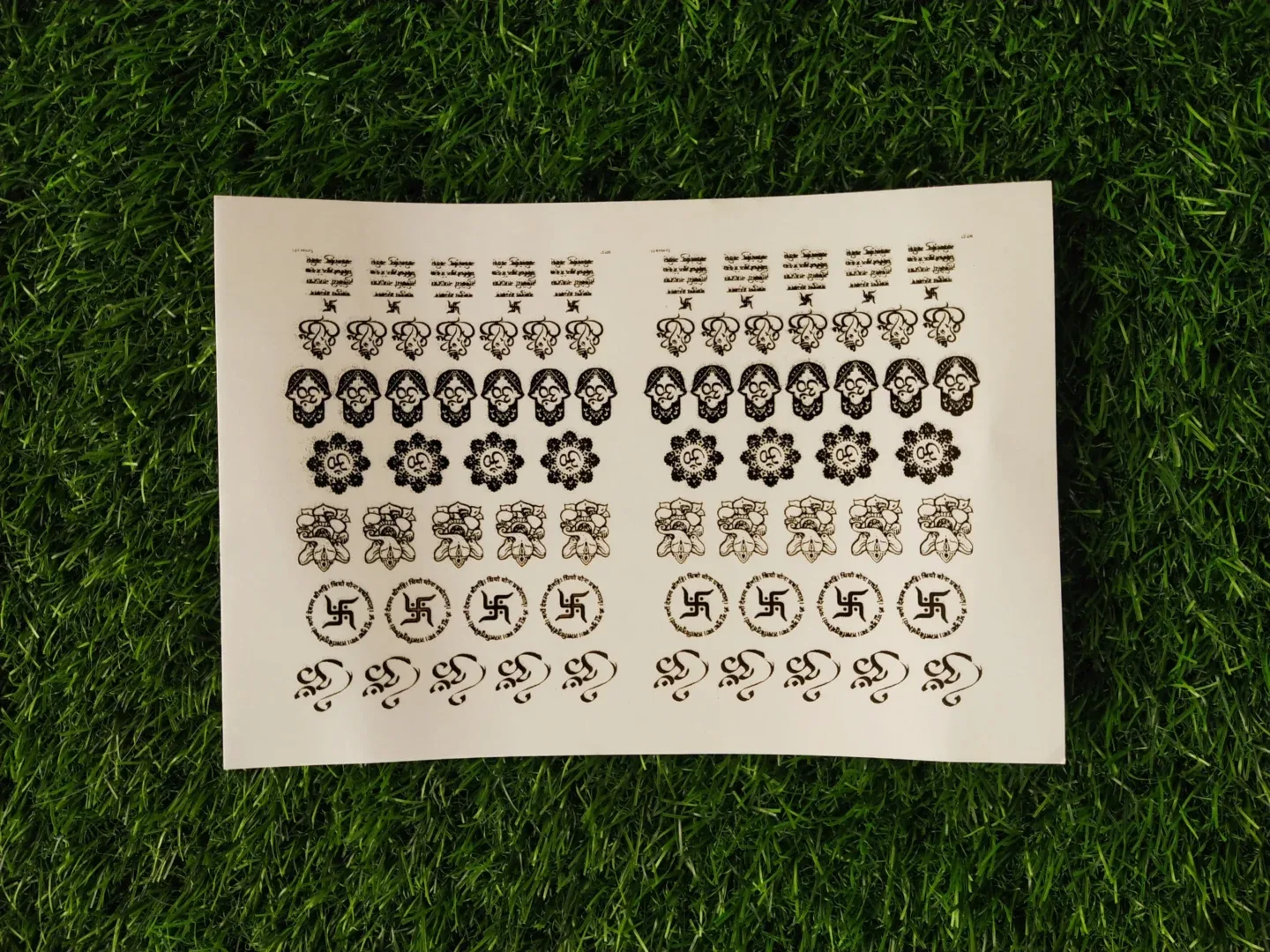 Embossed Gold Stickers sheet 151 – Epoxy Art India