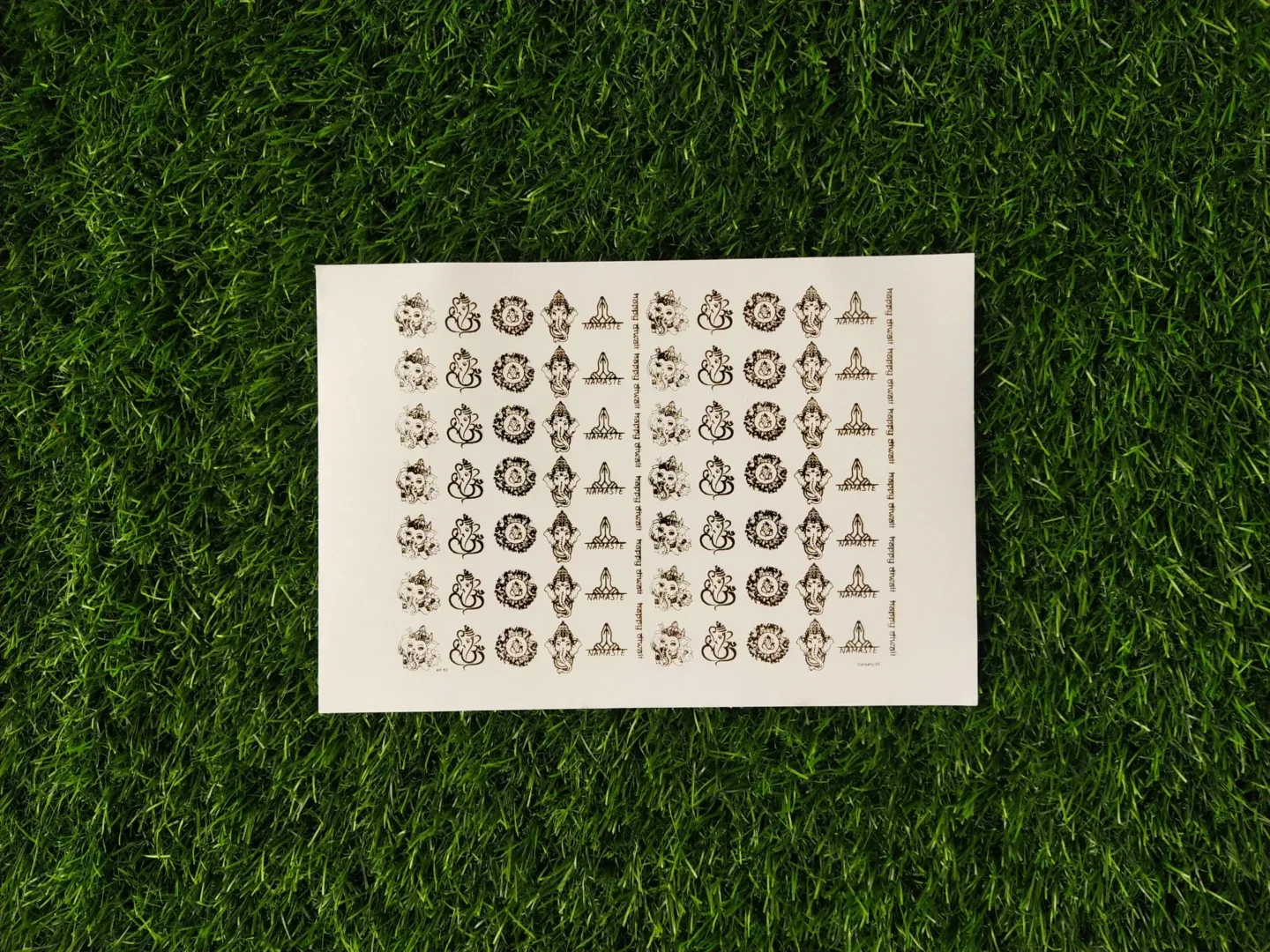 Embossed Gold Stickers sheet 150 – Epoxy Art India