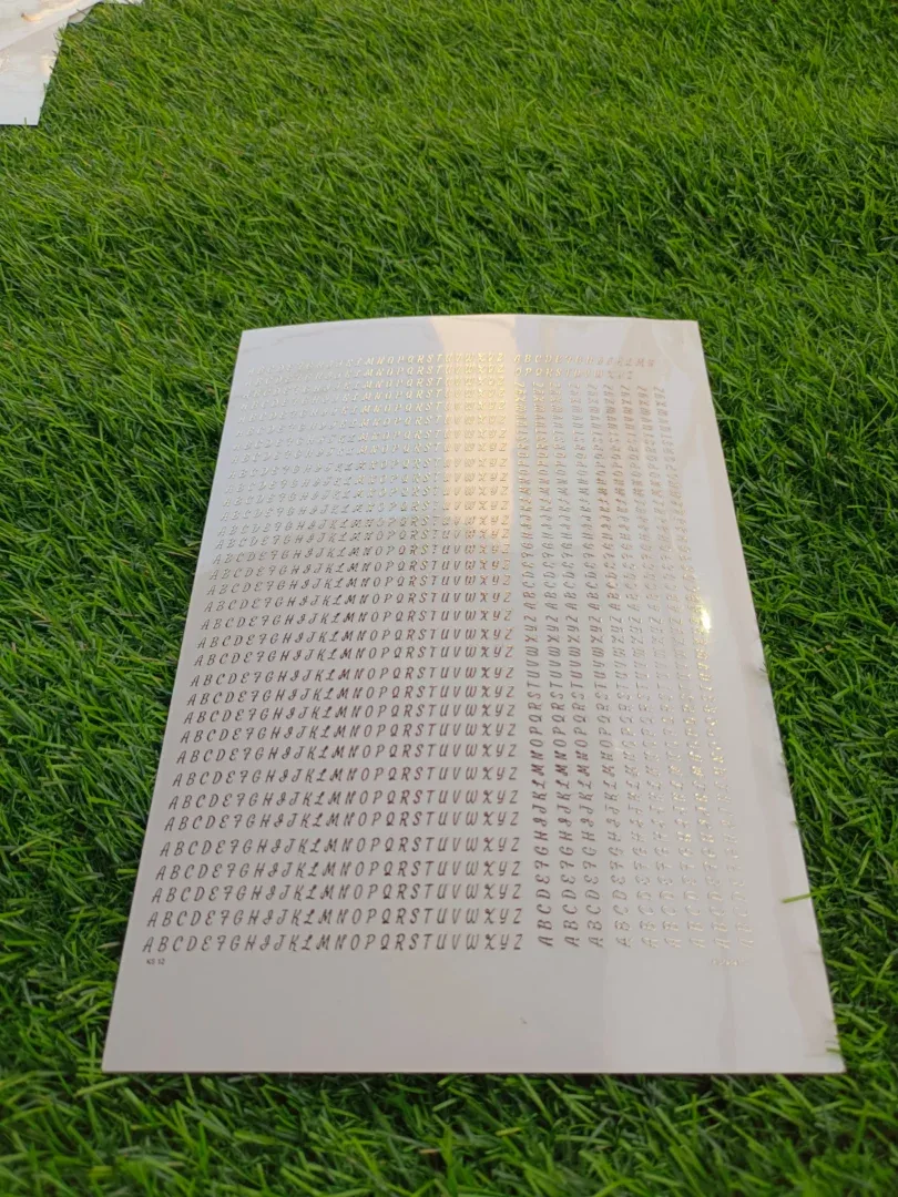 Small Alphabet Sticker Embossed Gold Stickers – Epoxy Art India