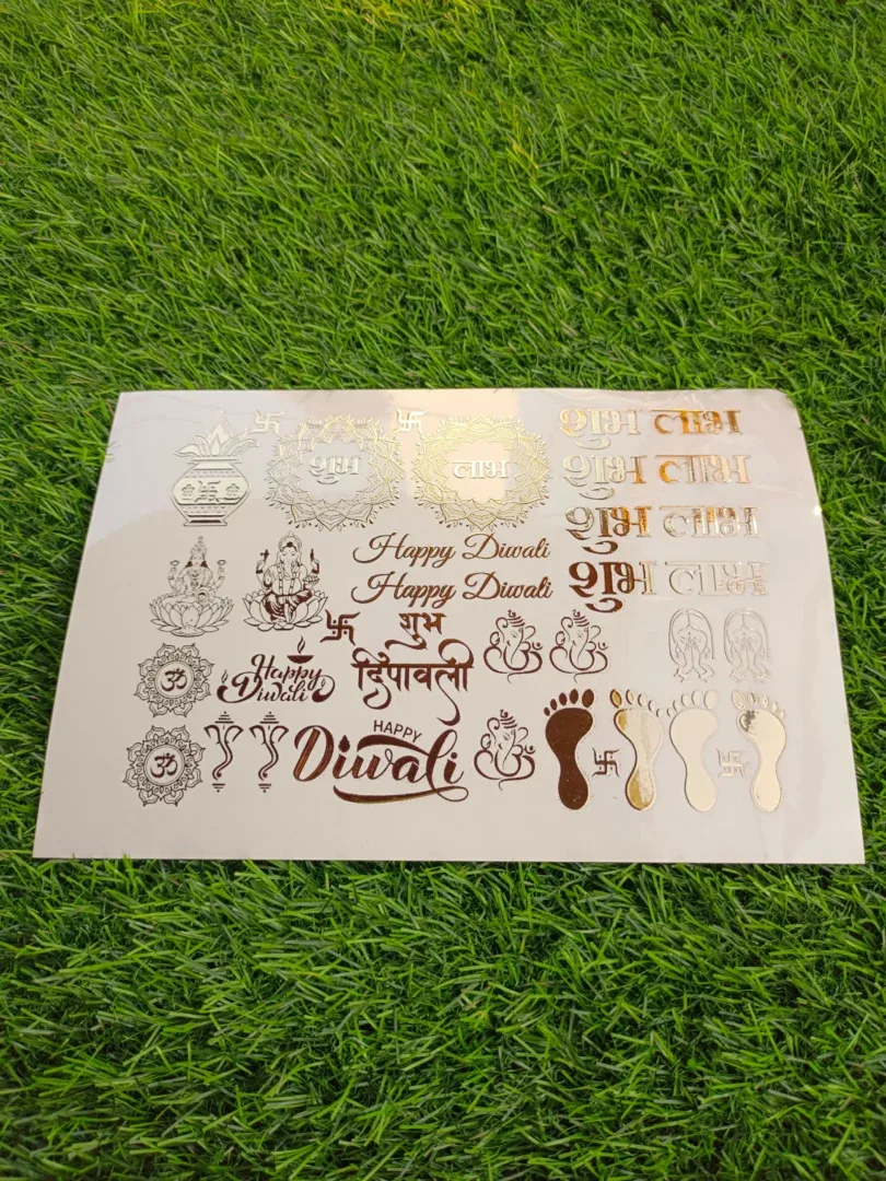 Embossed Gold Stickers sheet 0028 Alphabet Sticker – Epoxy Art India