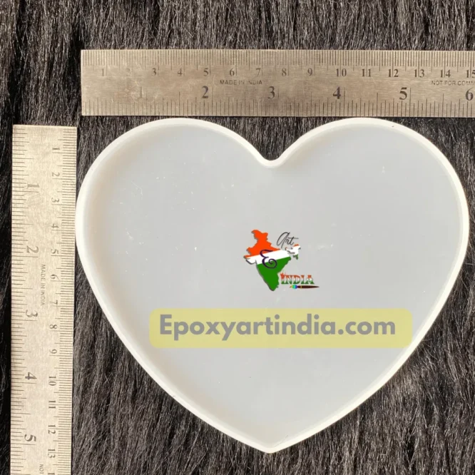6 inches Heart frame Silicon mold for resin Art – Epoxy Art India