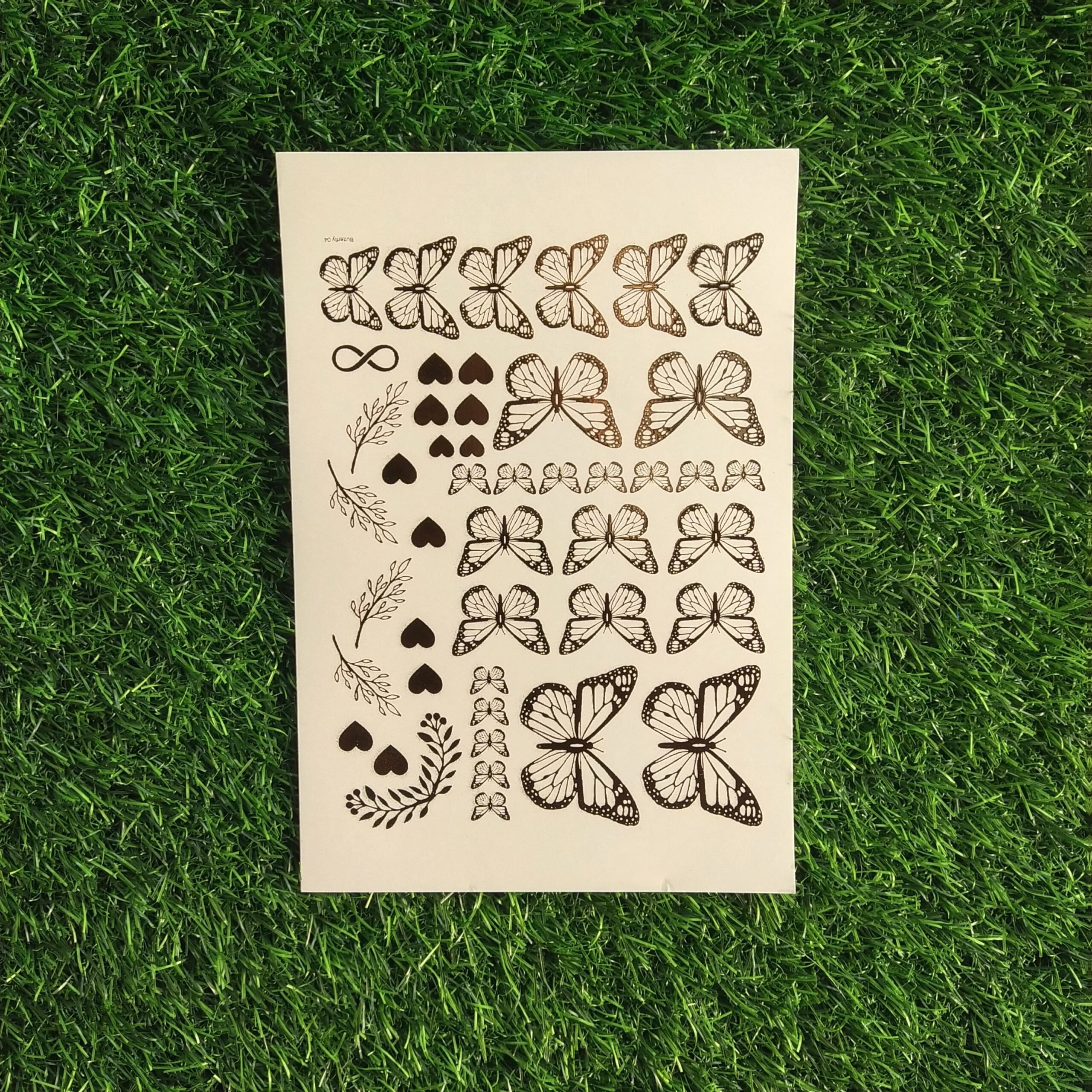 Embossed Gold Stickers sheet 0085 – Epoxy Art India
