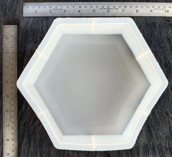Large Silicone Hexagon Molds For Deep Flowers Preservation – Epoxy Art ...