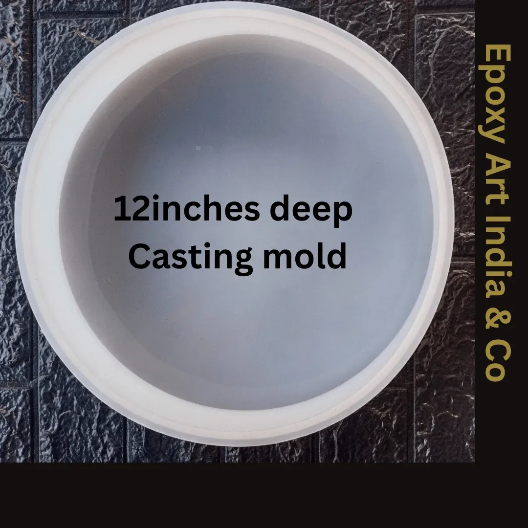 12 inches Deep Casting Round /silicone Mold For Resin Art – Epoxy Art India