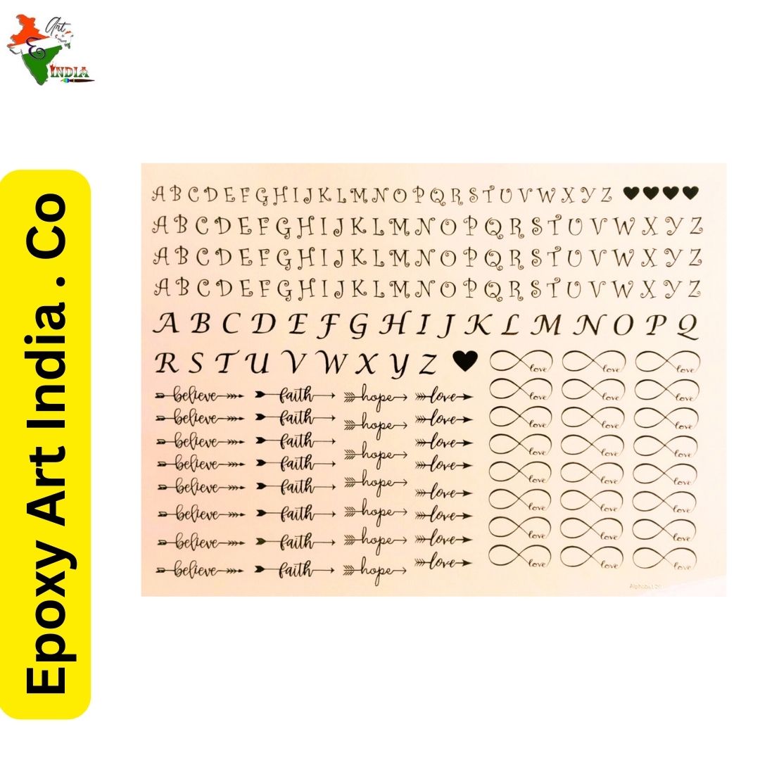 Sticker Sheet For Resin Art – Epoxy Art India