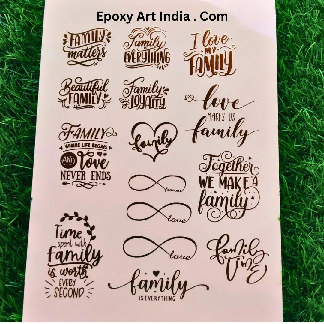 Sticker Sheet For Resin Art – Epoxy Art India