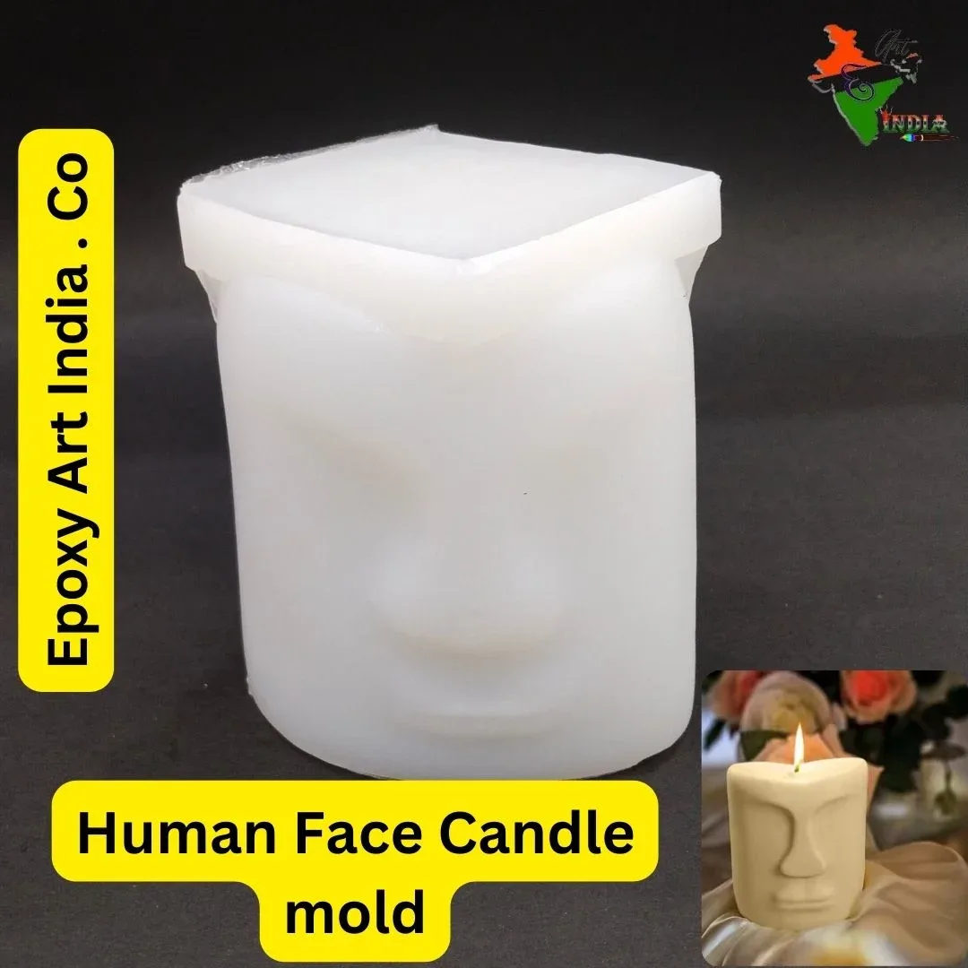 Human Face Candle mold For candle Making – Epoxy Art India