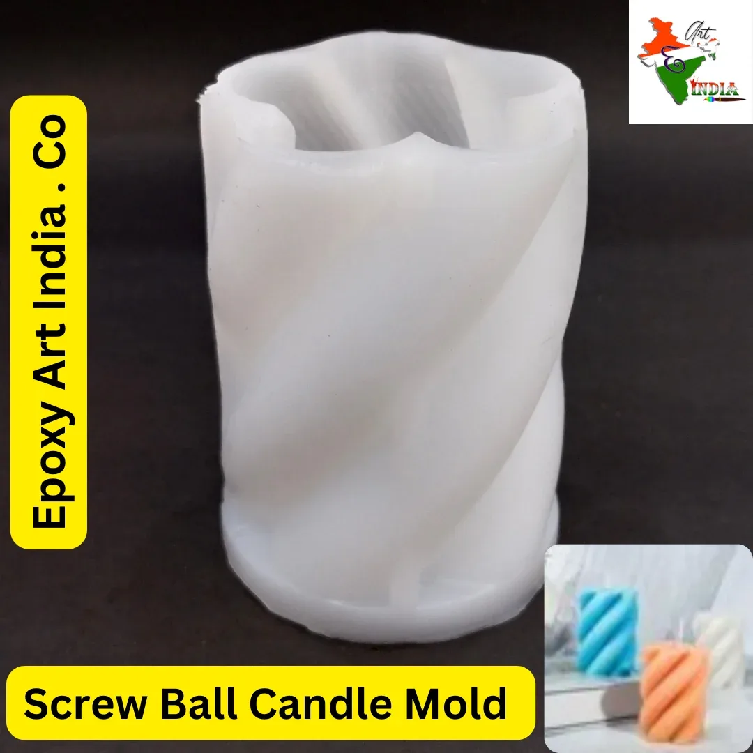 3D Spiral Candle Mold For Candle Art – Epoxy Art India