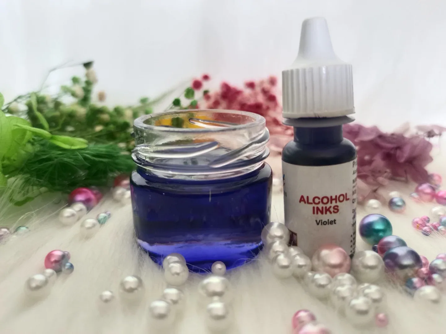 Dark blue Alcohol ink – Epoxy Art India