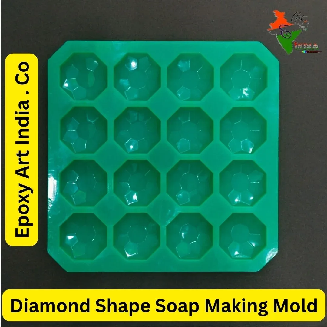 16 CVT Diamond Shape Soap Making Mold – Epoxy Art India