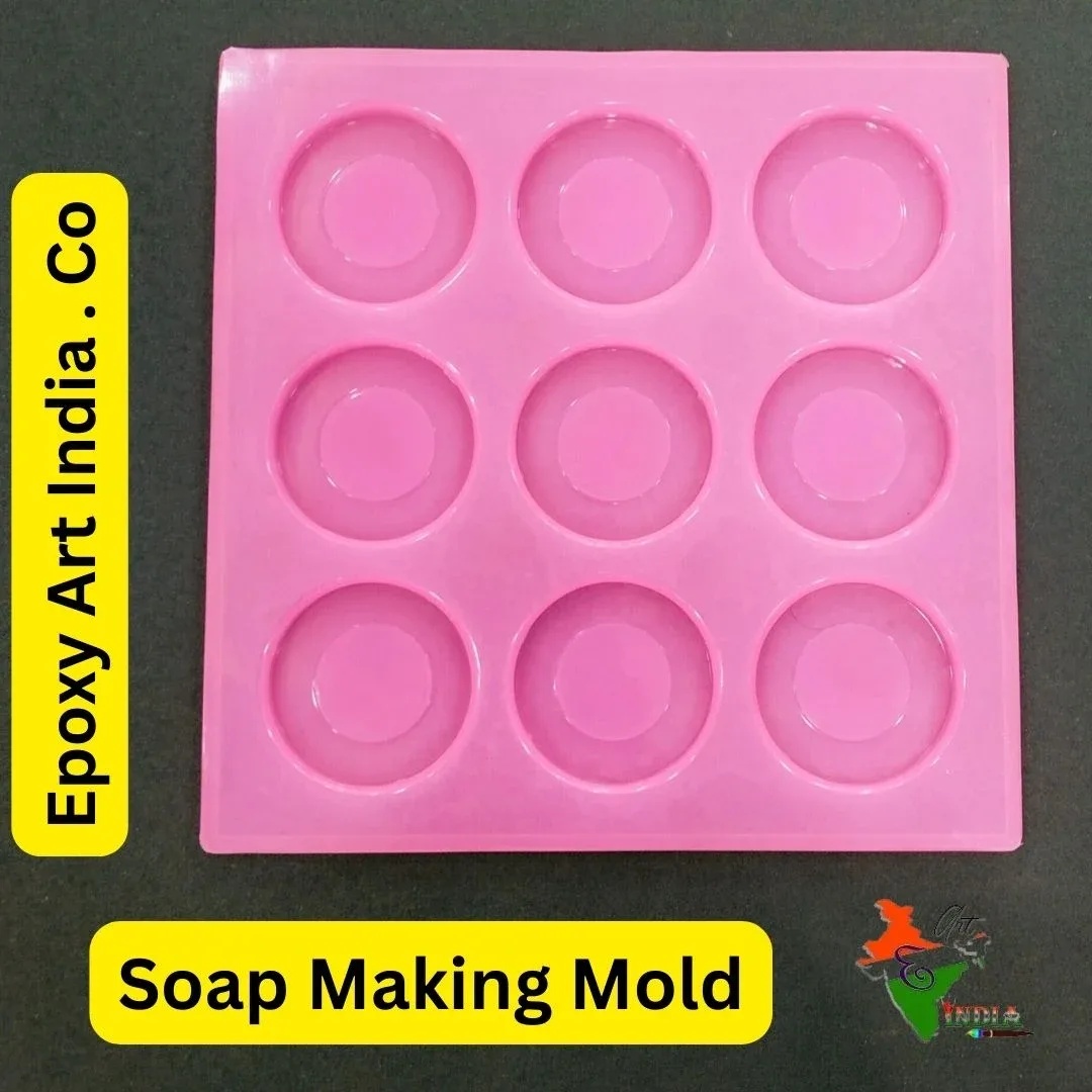4 CVT Round & Square Shape Soap Making Mold – Epoxy Art India