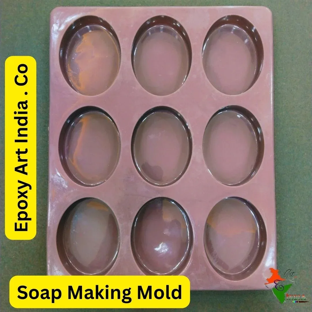 9 CVT Oval Shape Soap Making Mold – Epoxy Art India