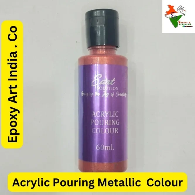 (A) Metallic Red Acrylic Pouring Colour – Epoxy Art India