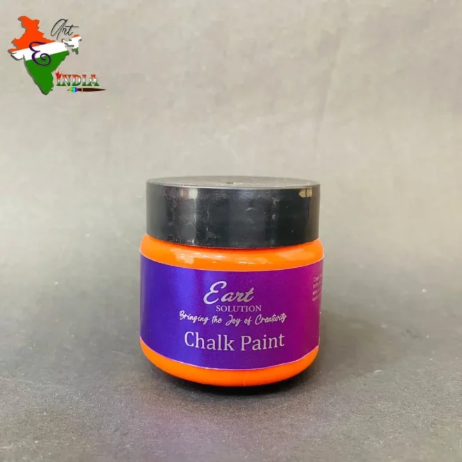 Orange chalk paint for art & craft – Epoxy Art India