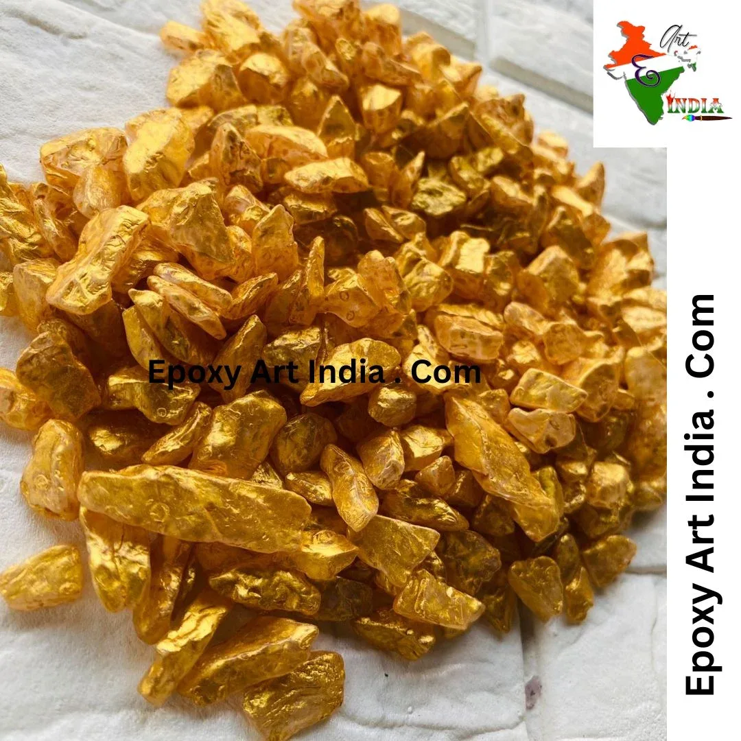Golden Stones For Resin Art – Epoxy Art India