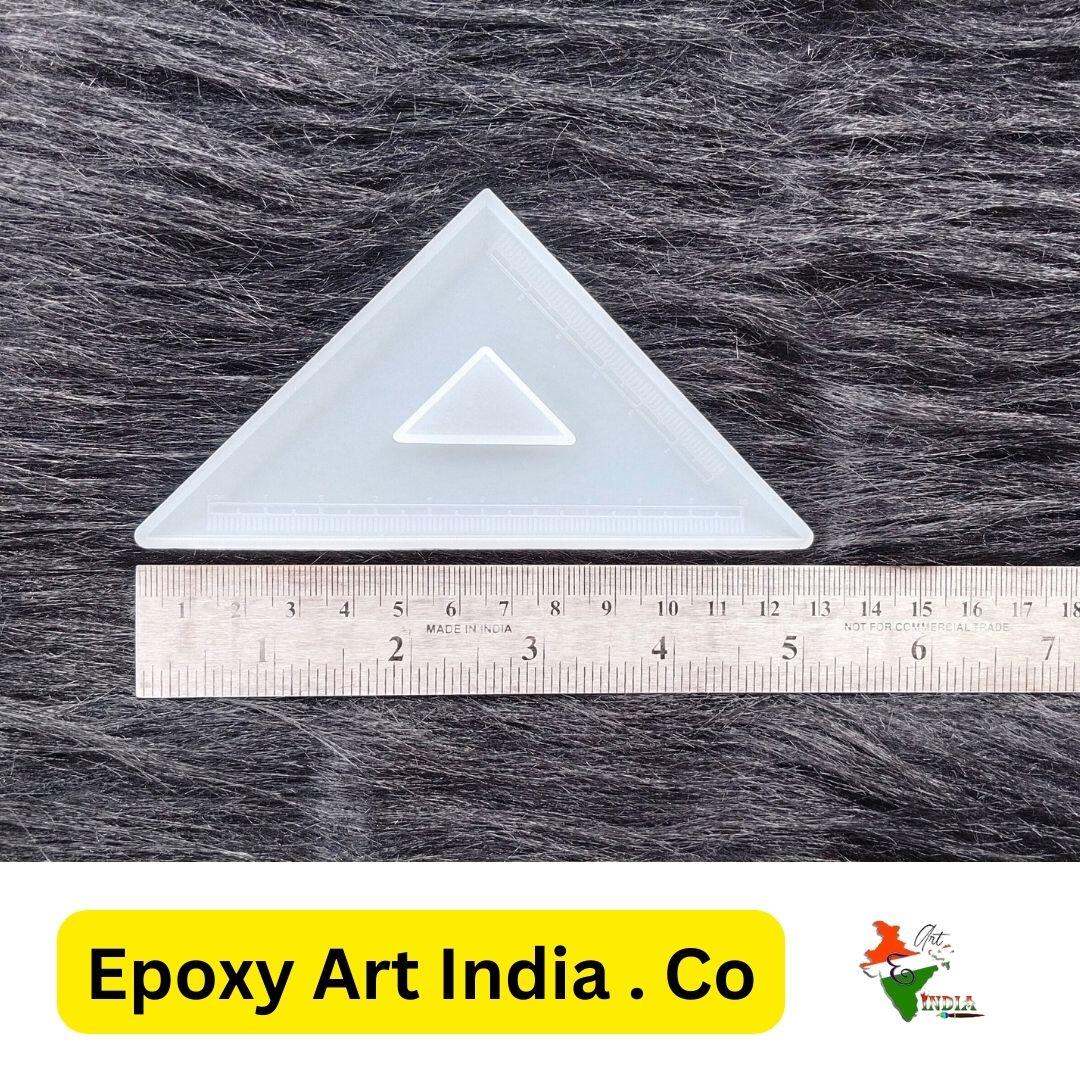 Set Square 45 Degree Scale Silicone Mold For Resin Art – Epoxy Art India