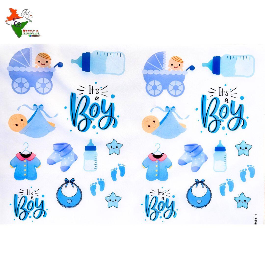 INSERT SHEET FOR RESIN ART ( IS 023 ) MIXED BABY BIRTH STICKER – Epoxy ...