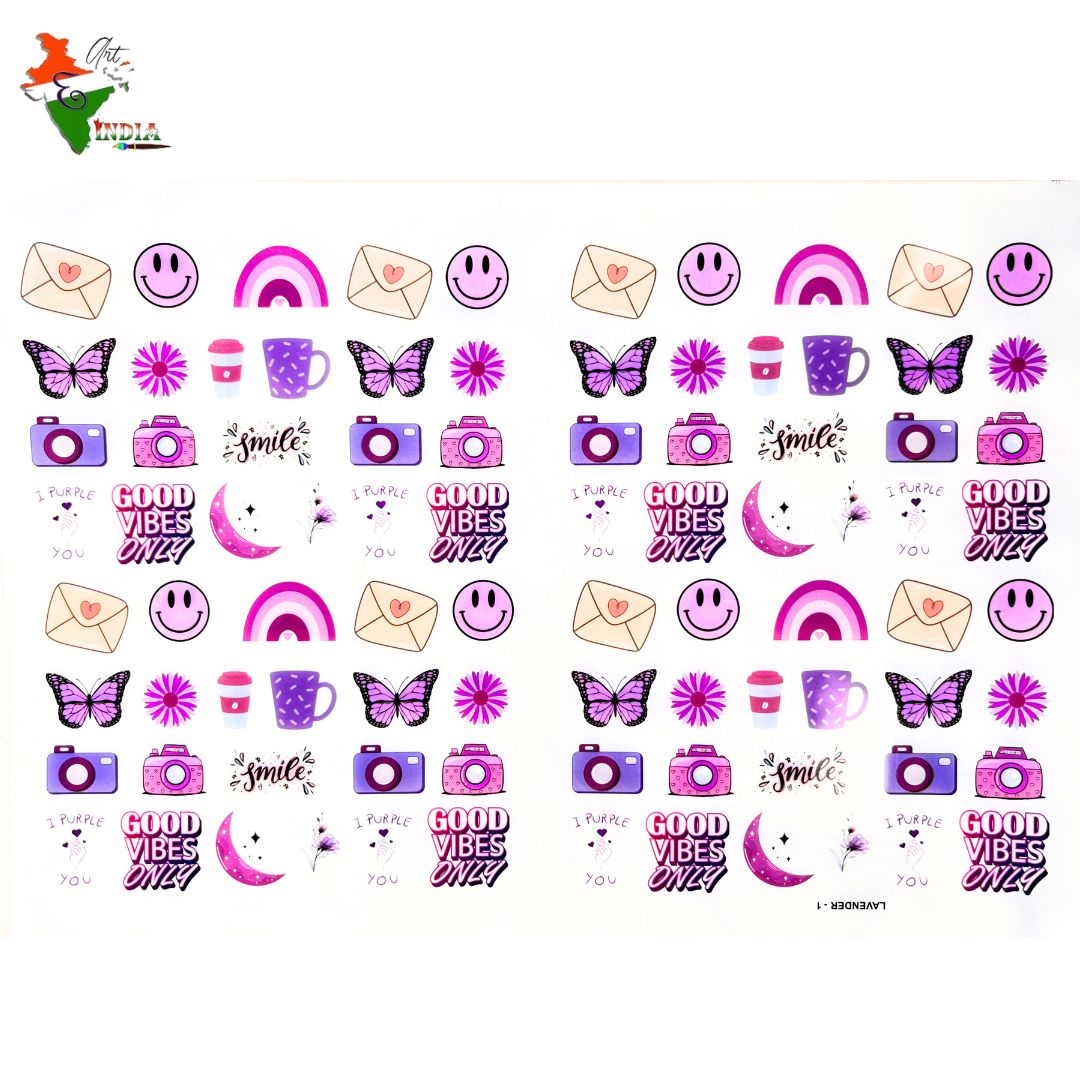 INSERT SHEET FOR RESIN ART ( IS 013 ) MIXED GOOD VIBES STICKER – Epoxy ...