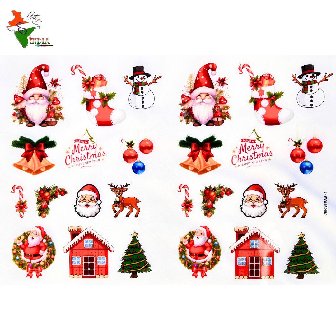 INSERT SHEET FOR RESIN ART ( IS 028 ) CHRISTMAS STICKER – Epoxy Art India