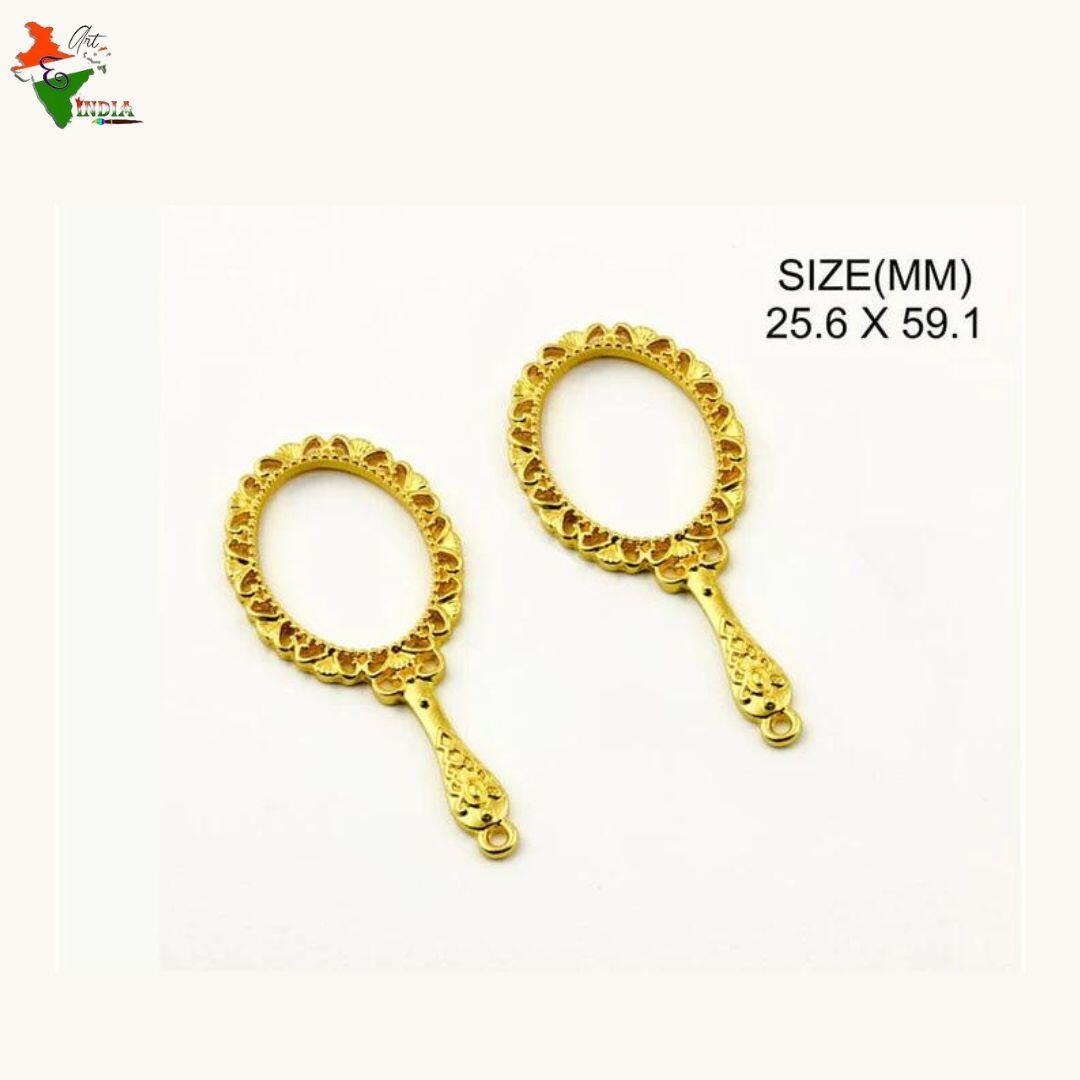 Gold Hand Mirror B Bezels For Resin Art (Set of 5) – Epoxy Art India
