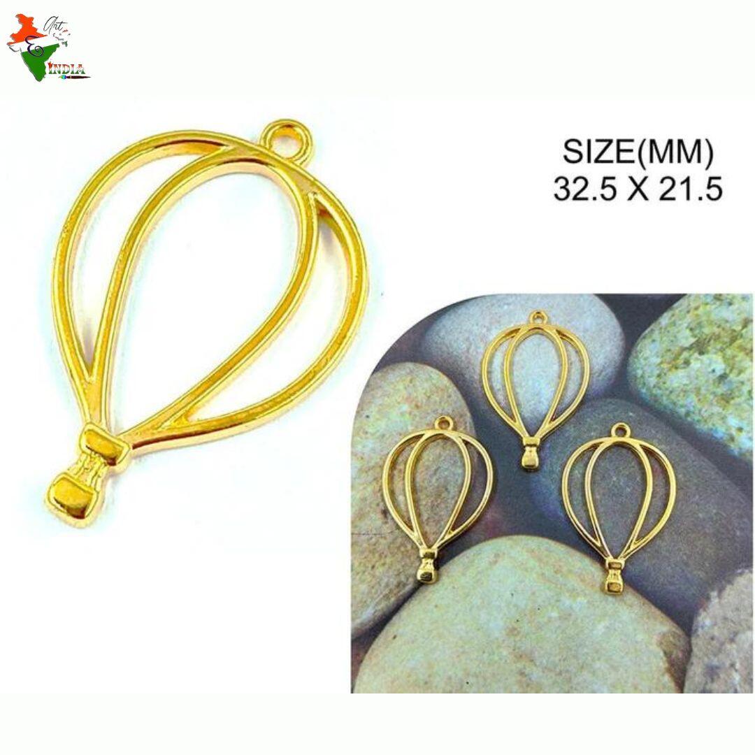Gold Air Balloon Bezels For Resin Art (Set of 5) – Epoxy Art India