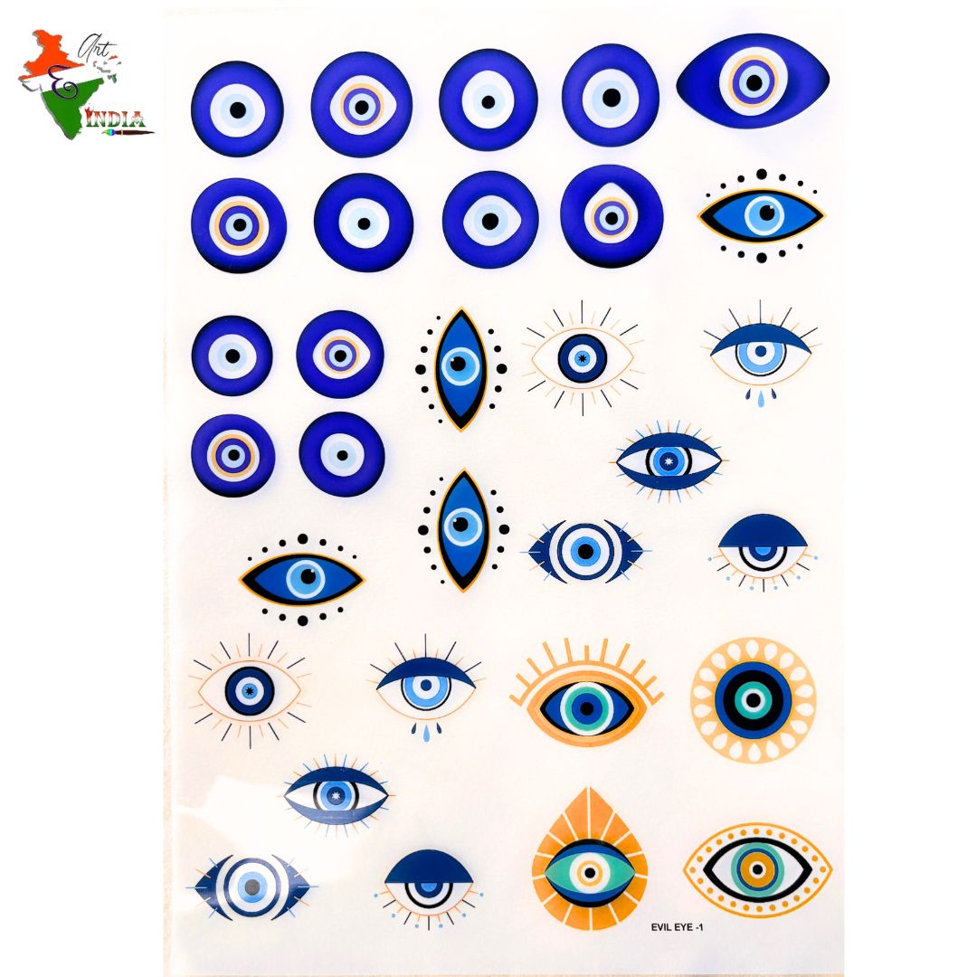 INSERT SHEET FOR RESIN ART ( IS 014 ) EVIL EYE STICKER – Epoxy Art India