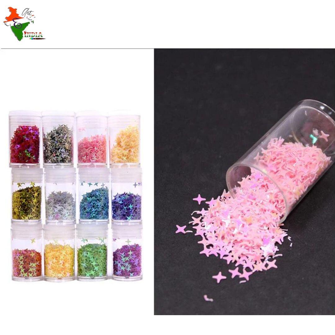 Rainbow Twinkle Star ( Set of 12 ) – Epoxy Art India